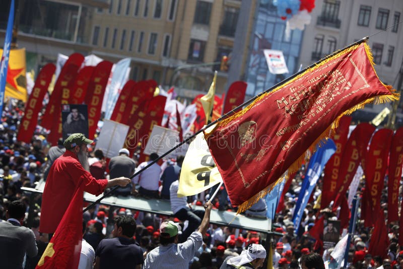 May Day in Istanbul editorial photography. Image of istanbul - 24605407