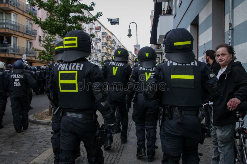 May Day Protest 2019 in Berlin Friedrichshain Editorial Photography ...