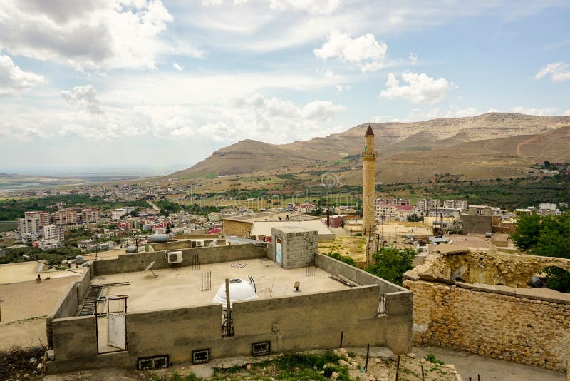 9 May 2022 Derik Mardin Turkey. Derik Cityscape on a Sunny Day Stock ...