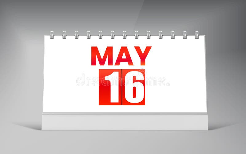 May 16, Desk Calendar Design Template. Single Date Calendar Design ...