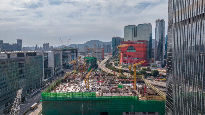 May 11 2025 Development Scene Featuring Construction Site and Cityscape ...