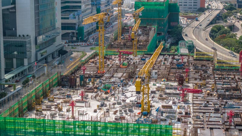 May 11 2025 Development Scene Featuring Construction Site and Cityscape ...