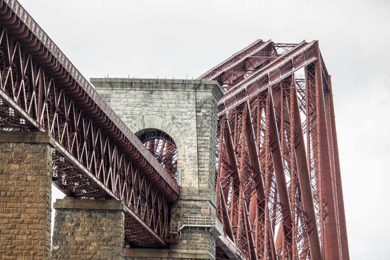 Edinburgh Railway Bridge Scotland England, Metal Structure. Editorial ...