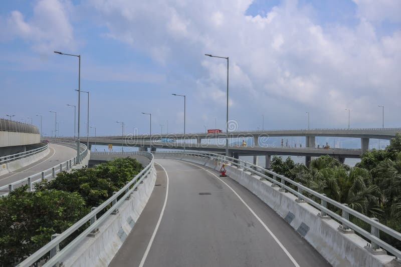 May 4 2025 Elevated Highway with Clear Sky and Urban Infrastructure ...
