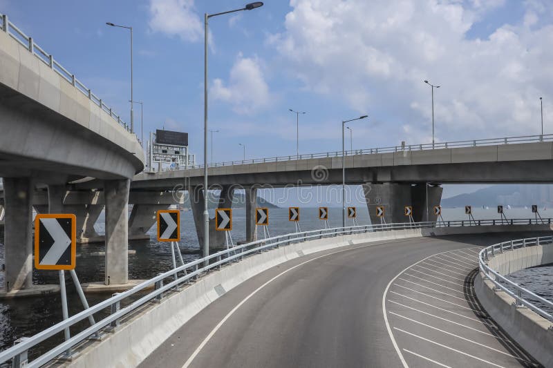 May 4 2025 Elevated Highway with Clear Sky and Urban Infrastructure ...