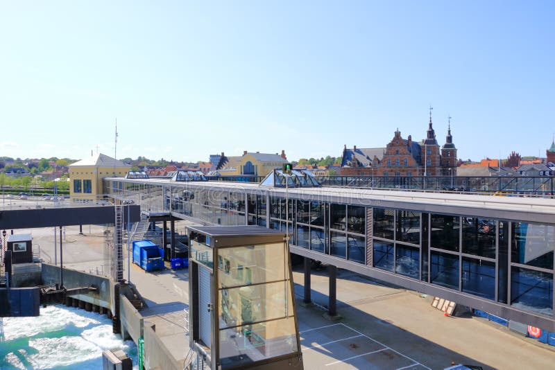 May 23 2022 - Helsingor, Denmark: View on the Harbor Stock Photo ...