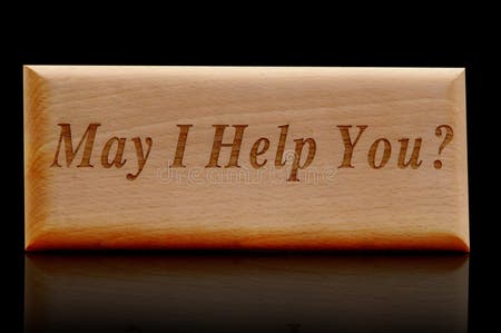 May i help you stock photo. Image of board, signage, sign - 12054340
