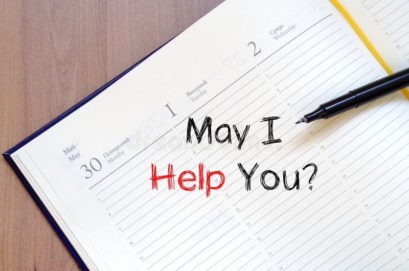 May i help you stock photo. Image of board, signage, sign - 12054340