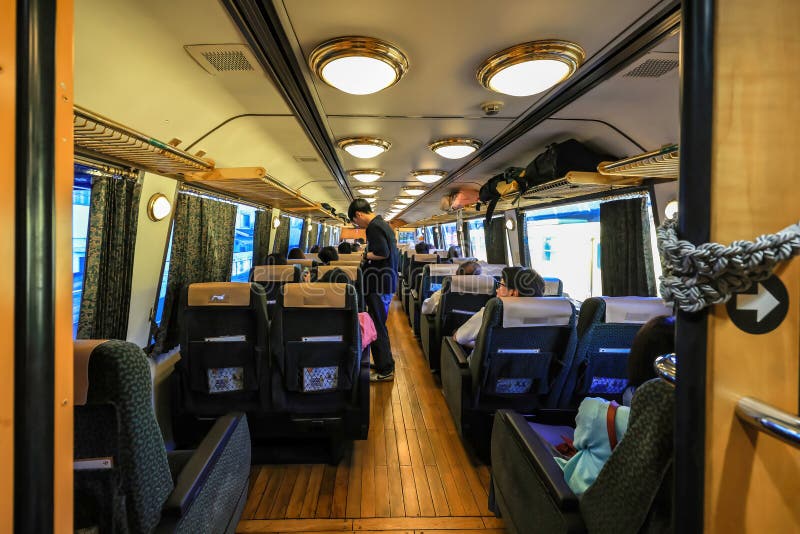 May 15 2024 Indoor of the Yufuin No Mori is a Limited Express Train ...