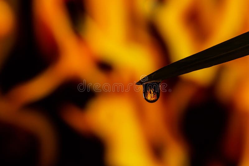 4 May International Firefighters Day. Fire in the Drop Stock Photo ...