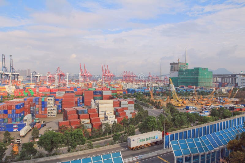 3 May 2014 Kwai Tsing Container Terminal Editorial Photography - Image ...