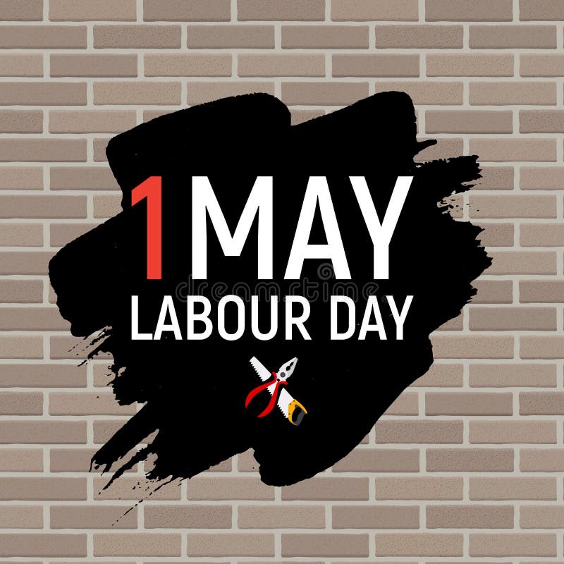 1 May Labour Day Poster,vector Illustration Stock Vector - Illustration ...