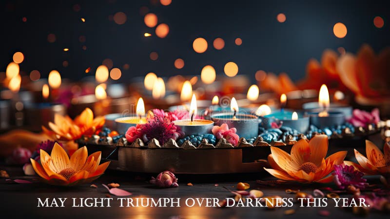 May Light Triumph Over Darkness this Year. Greeting Indian Holdiday ...
