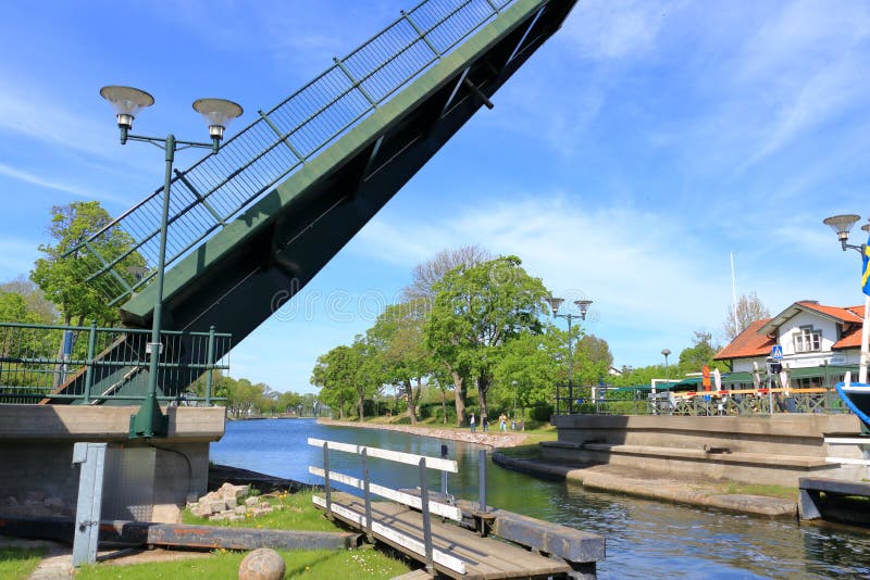 May 24 2022 - Linkoping, Berg, Sweden: Lock of a Ship in the Lock ...