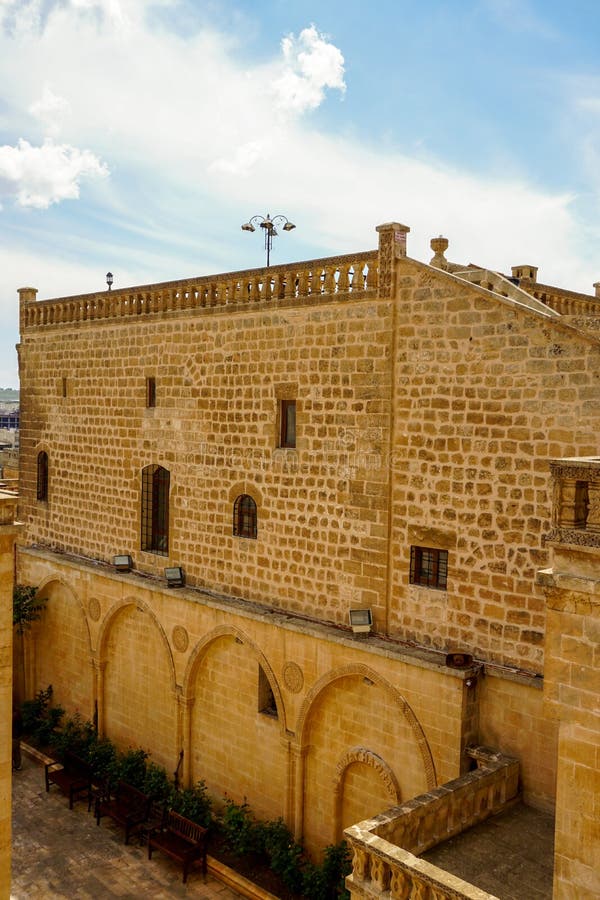 12 May 2022 Midyat Mardin Turkey. Cityscape and Churches of Midyat ...