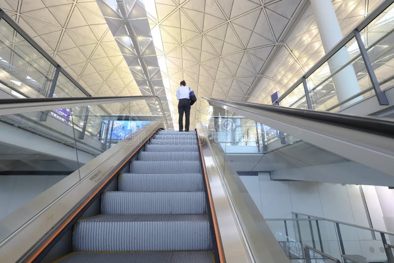 11 May 2019 a Modern Travelator Indoors Stock Photo - Image of abstract ...