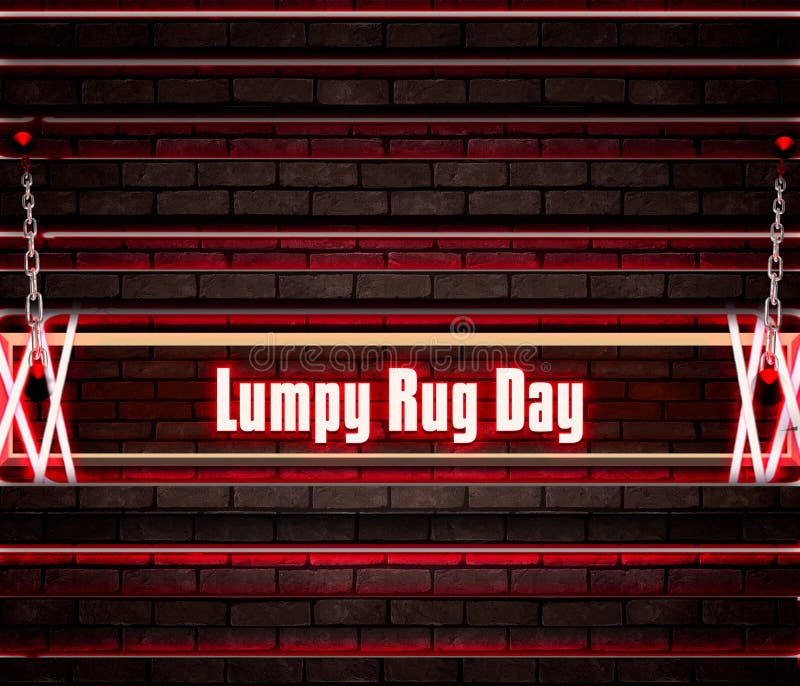 May Month, Day of May. Lumpy Rug Day, on Bricks Background Stock ...