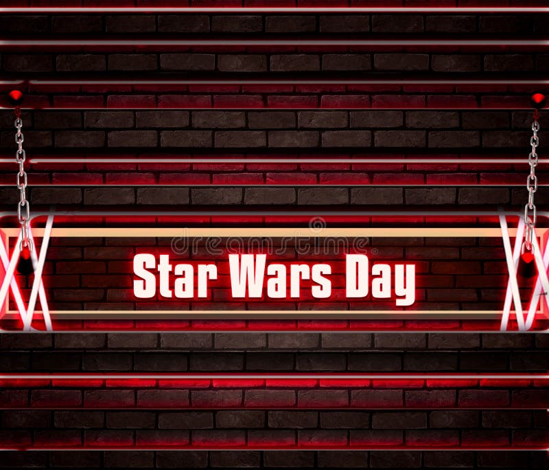 May Month, Day of May. Star Wars Day, on Bricks Background Stock ...