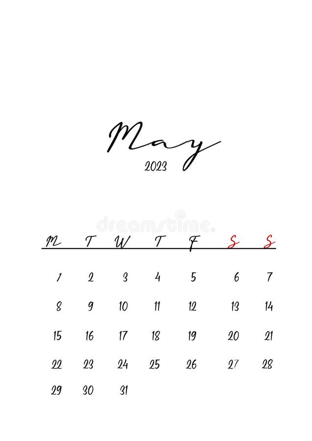 Calendar May 2023 Stock Illustrations – 5,034 Calendar May 2023 Stock ...