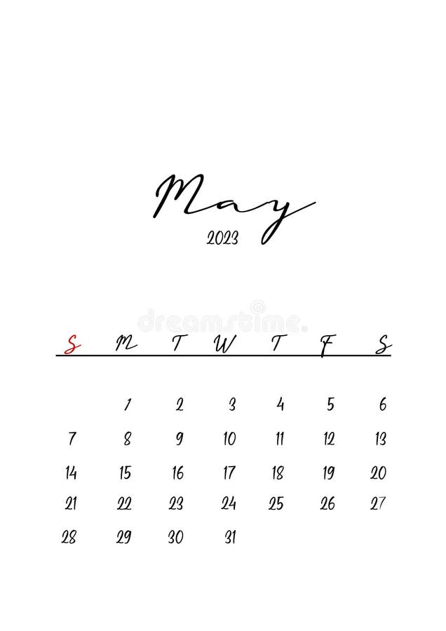 Calendar May 2023 Stock Illustrations – 5,034 Calendar May 2023 Stock ...