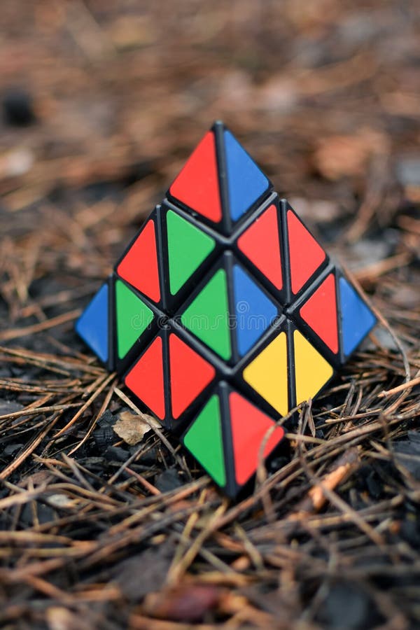 May 30, 2022, New York, USA: Triangular Rubik S Cube in the Shape of a ...