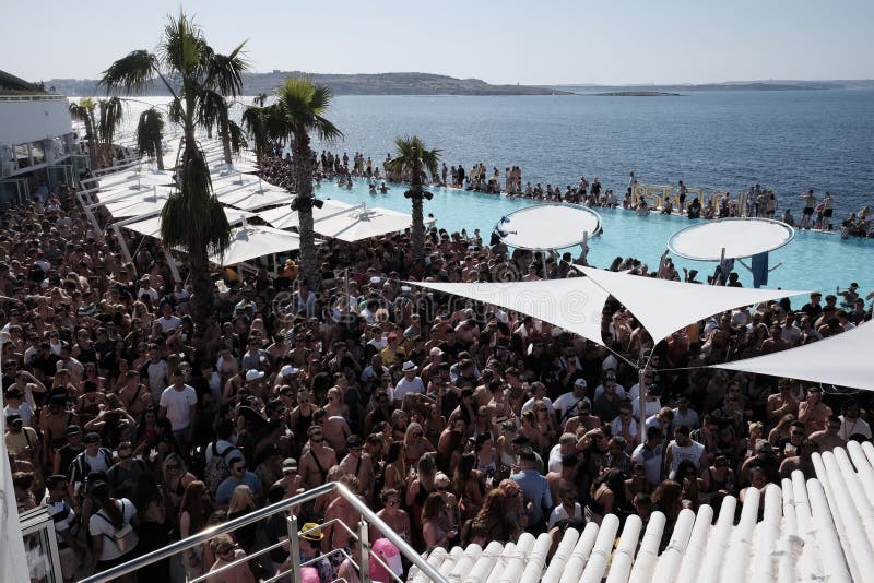 May 6, 2018 Outdoor Disco Bugibba, Malta Editorial Stock Image - Image ...