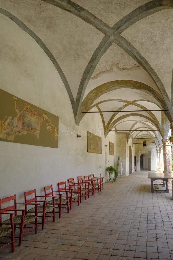May 2022 Parma, Italy: Interior of the the Castle Castello of ...