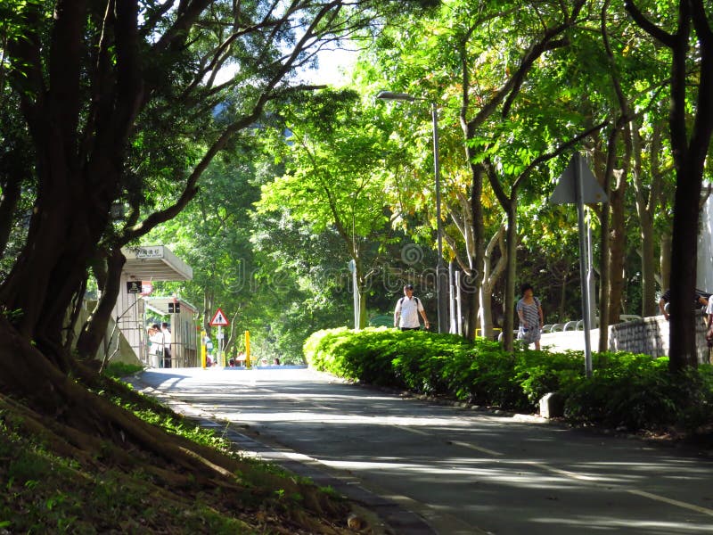 The Path at the City, Hong Kong 30 May 2013 Editorial Stock Image ...