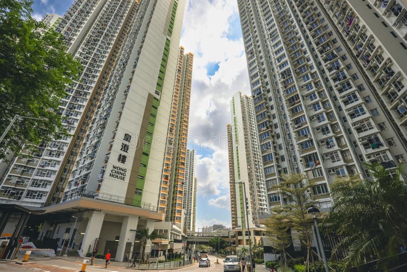 May 4 2023 Public Housing Estate Queens Hill Estate HK Editorial Photo ...