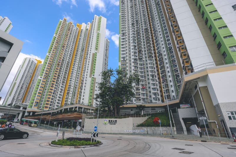 May 4 2023 Public Housing Estate Queens Hill Estate HK Editorial Stock ...