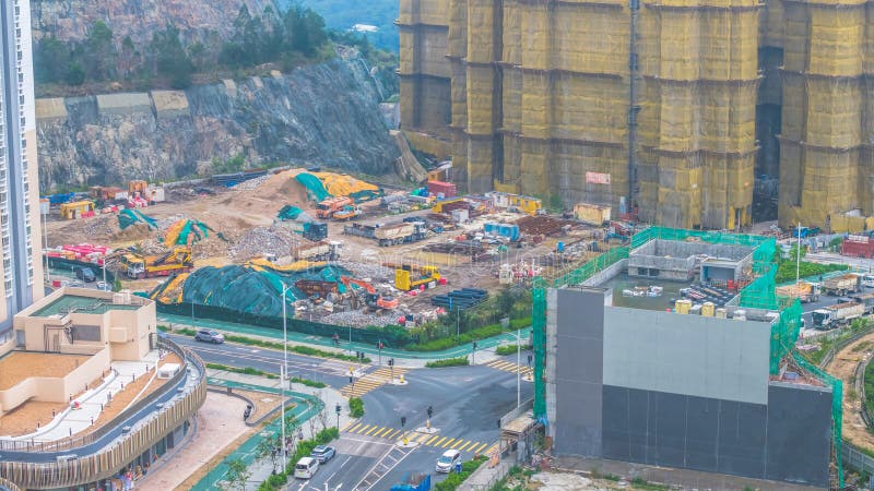 May 31 2025 Residential Apartment Construction Site in an Urban Setting ...