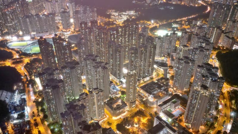 17 May 2022 Residential Building at Hang Hau District, Night View ...