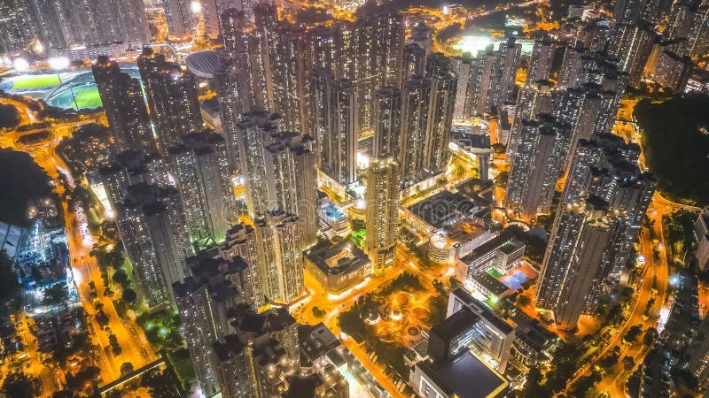 17 May 2022 Residential Building at Hang Hau District, Night View ...