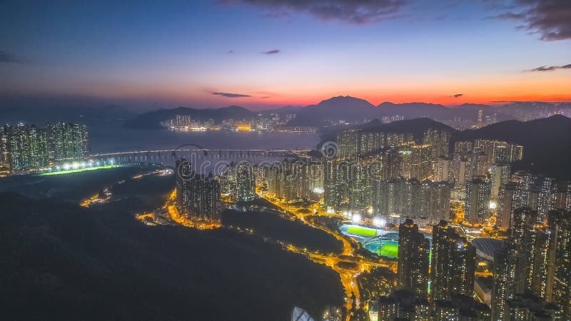 17 May 2022 Residential Building at Hang Hau District, Night View ...