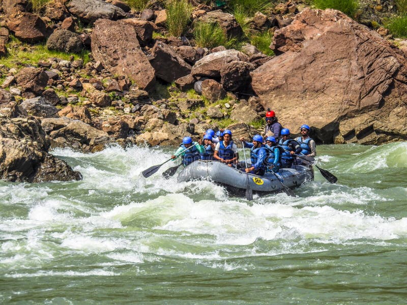 MAY 2019, RISHIKESH, UTTARAKHAND,INDIA. River Rafting in Rishikesh ...