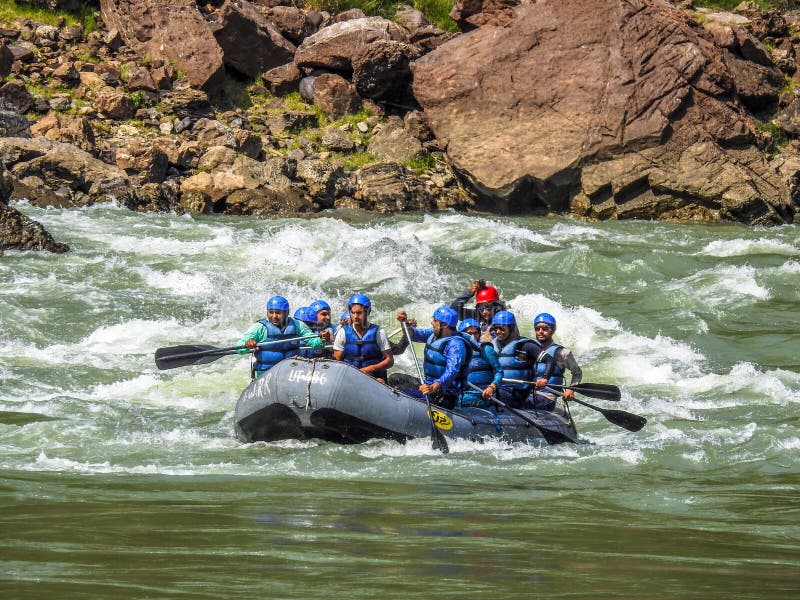 MAY 2019, RISHIKESH, UTTARAKHAND,INDIA. River Rafting in Rishikesh ...