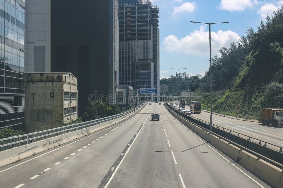 May 26 2023 the Road Scape of Ching Cheung Road Editorial Stock Image ...