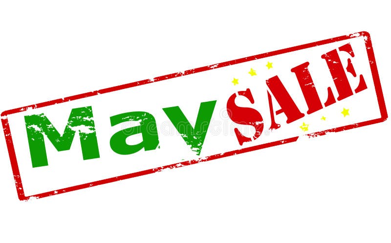 May sale stock illustration. Illustration of rectangular - 92071275