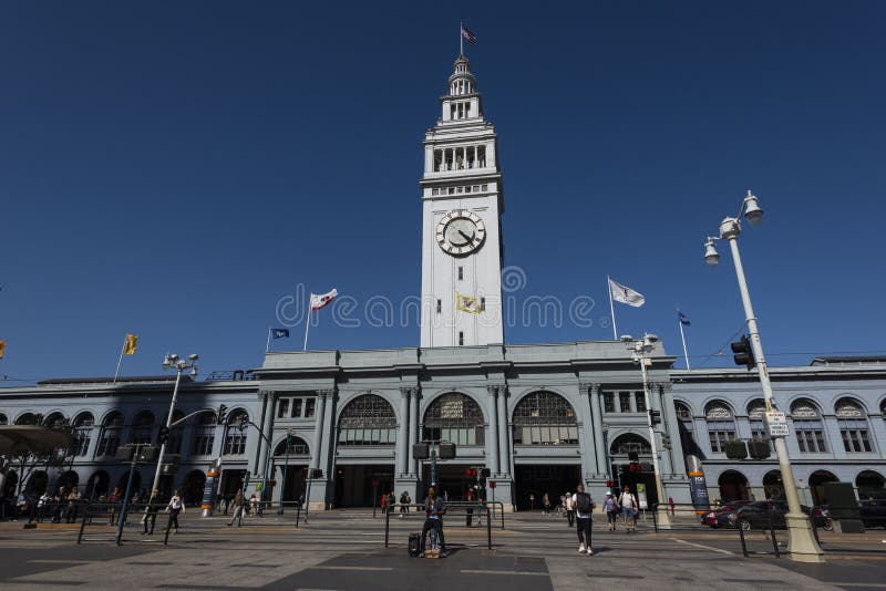 May 3, 2019 - San Francisco, USA: San Francisco Ferry Building, Ferry ...