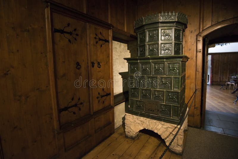 May 2019 Slovakia. Orava Castle Interior Editorial Stock Photo - Image ...
