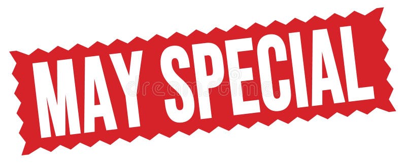 MAY SPECIAL Text Written on Red Stamp Sign Stock Illustration ...