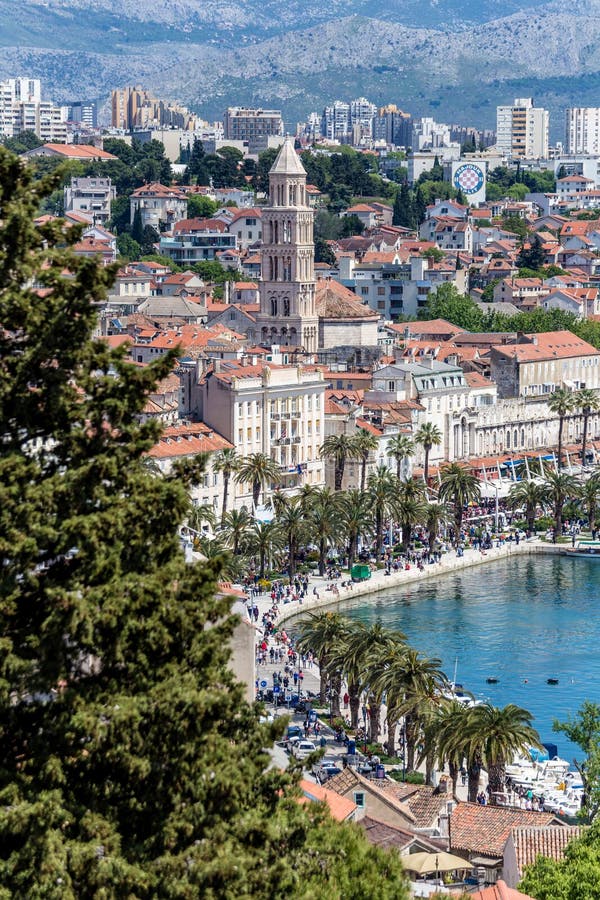 07 MAY 2019 Split, Croatia. City Overview from Above Editorial Stock ...
