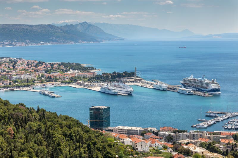 07 MAY 2019 Split, Croatia. Touristic Port in Split Editorial Stock ...
