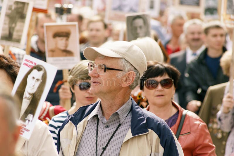 9 May 2017 Taganrog Immortal Regiment Editorial Stock Image - Image of ...