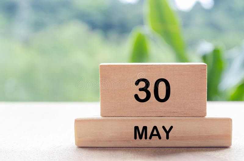 30 May Text on Wooden Blocks with Customizable Space for Text or ...