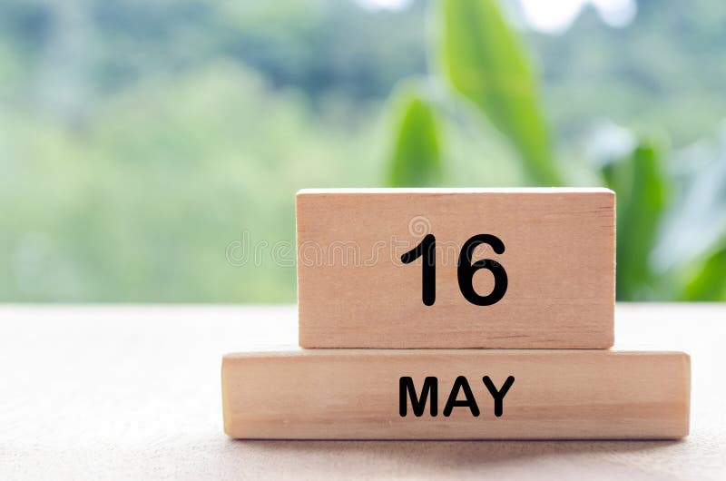 16 May Text on Wooden Blocks with Customizable Space for Text or ...