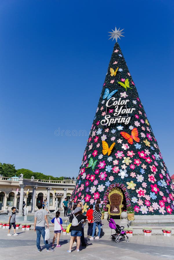 May 25, 2017 Tree at Everland, YoungIn City, South Korea Editorial ...