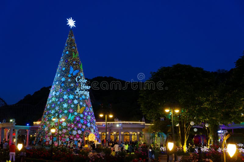 May 25, 2017 Tree at Everland, YoungIn City, South Korea Editorial ...