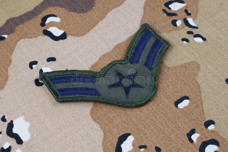 May 12, 2018. US AIR FORCE Master Sergeant Rank Patch on Desert ...