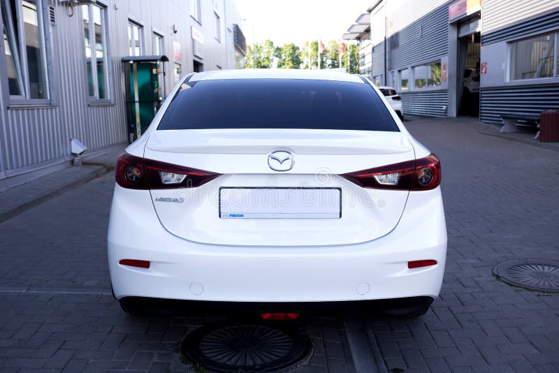 19 of May, 2017 - Vinnitsa, Ukraine. Mazda 3 Car Presentation in ...